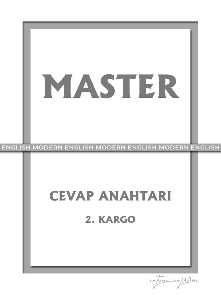 Master Answer Key 2 | PDF