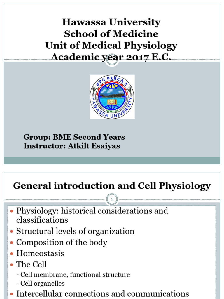 BME - Introduction To Physiology | PDF | Cytoskeleton | Biology