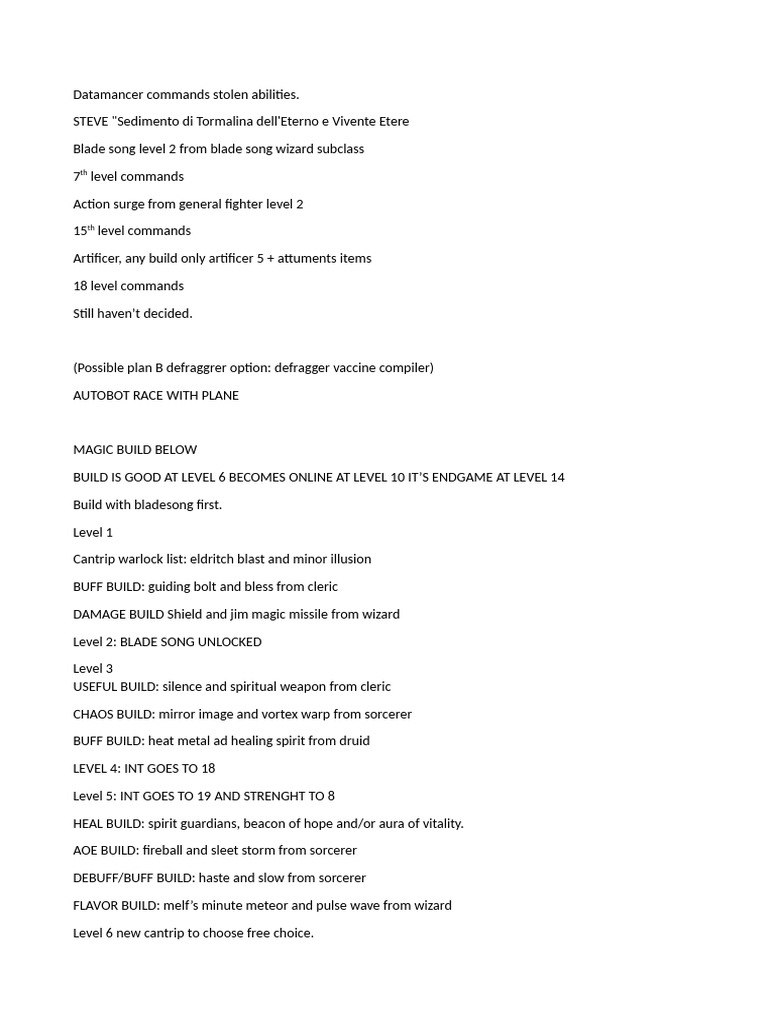 DATAMANCER BUILDS | PDF