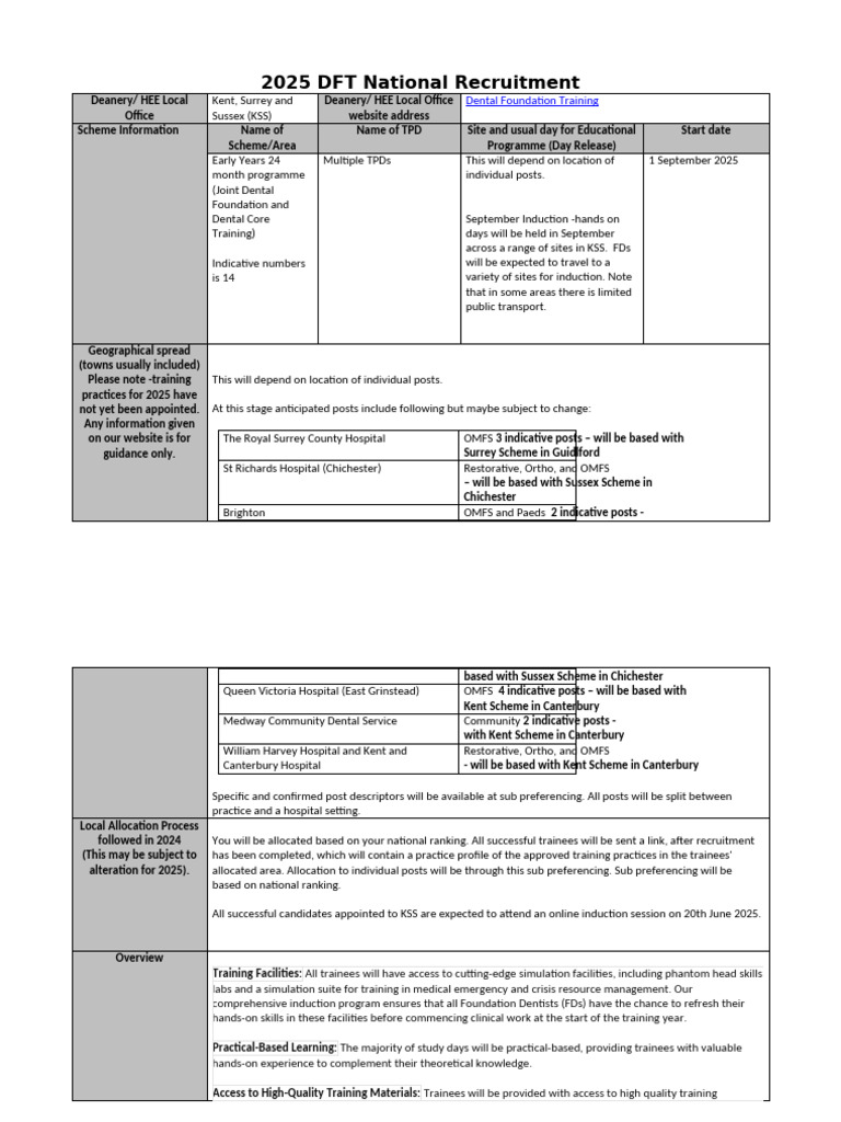 Nhse Kss - Early Years 24 Month Programme Joint DF and DCT Scheme | PDF ...