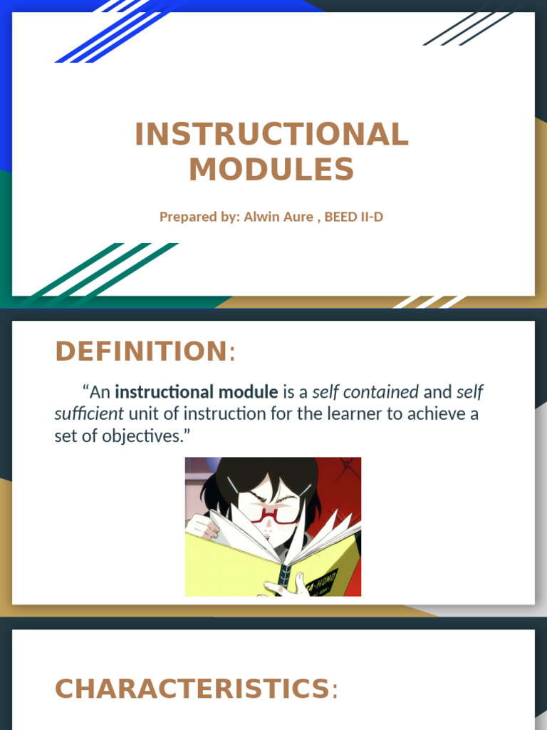 Alwin Instructional Modules | PDF