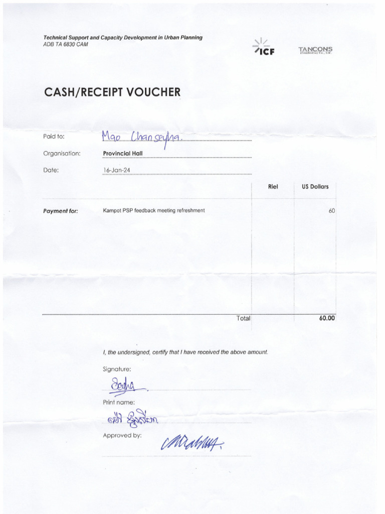 Voucher Format For International Project | PDF