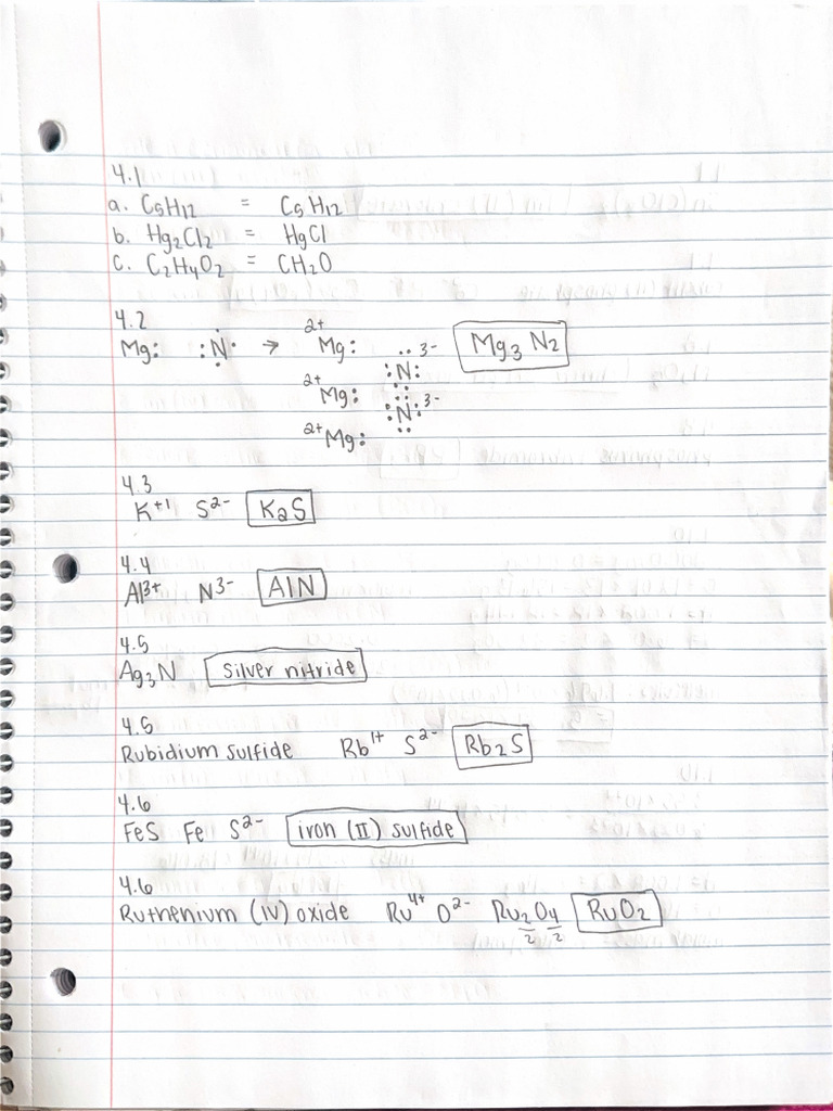 Molecules and Compounds Homework | PDF