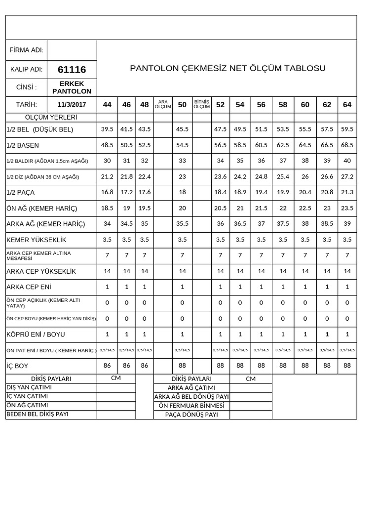 Tablosu | PDF