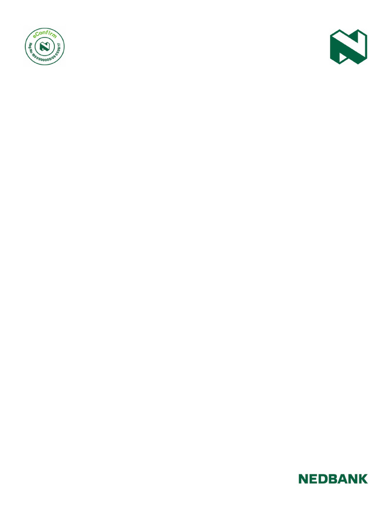 Nedbank Account Confirmation Letter | PDF