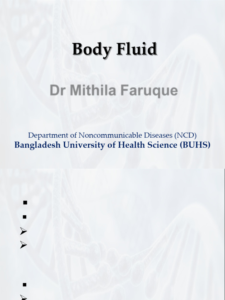 Body - Fluid - Composition - and - Function PDF | PDF | Platelet ...