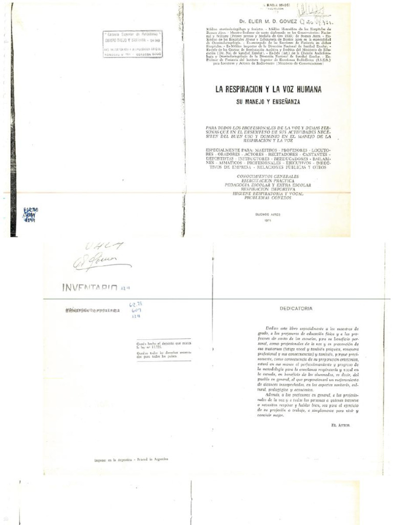 La Respiracion y La Voz Humana - Elier Gomez | PDF