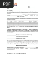 Axis Bank Signature Verification Form | PDF | Finance & Money Management
