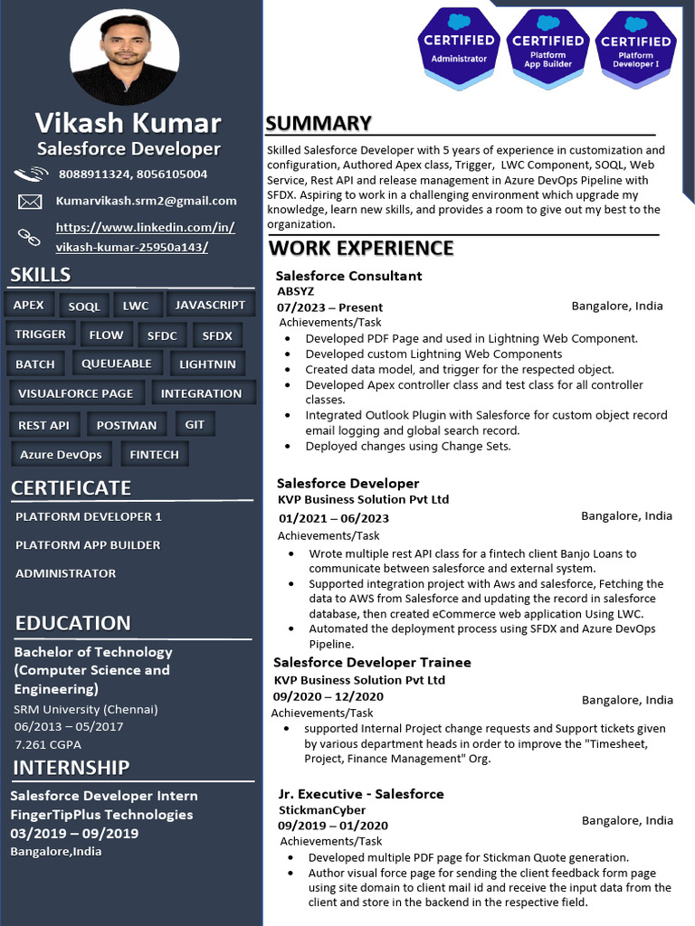Vikash Resume April2 2025 | PDF | Software Development | Software Engineering