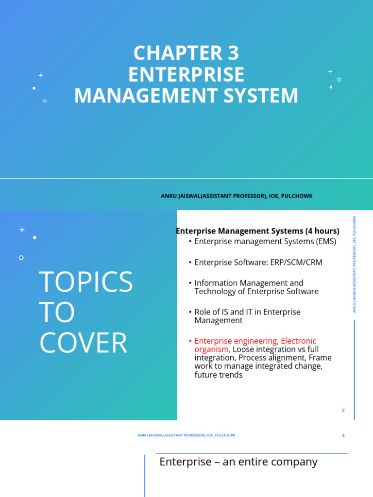 Enterprise Management Systems | PDF | Enterprise Resource Planning ...