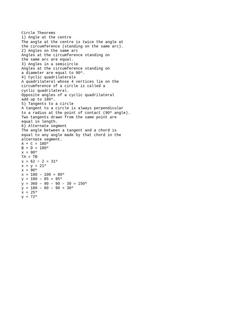 Theorems | PDF