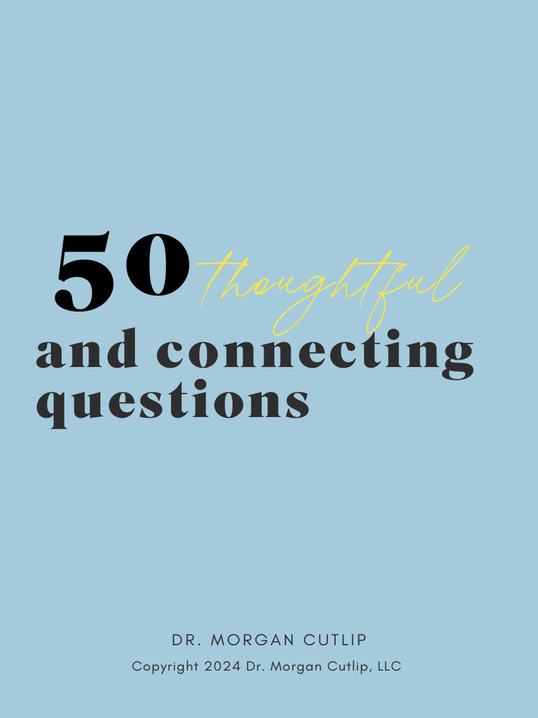 50 Connecting Questions 1 | PDF