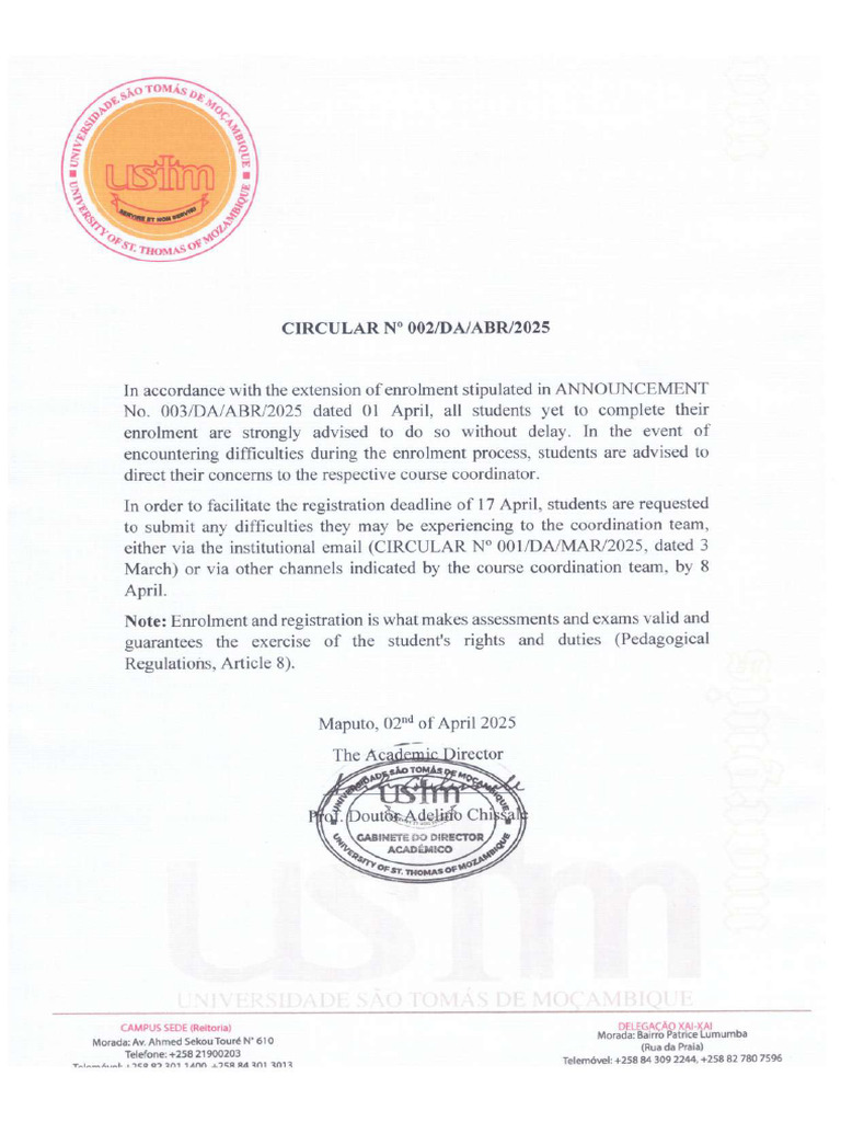 Circular #002 - Eng - 250403 - 092739 | PDF