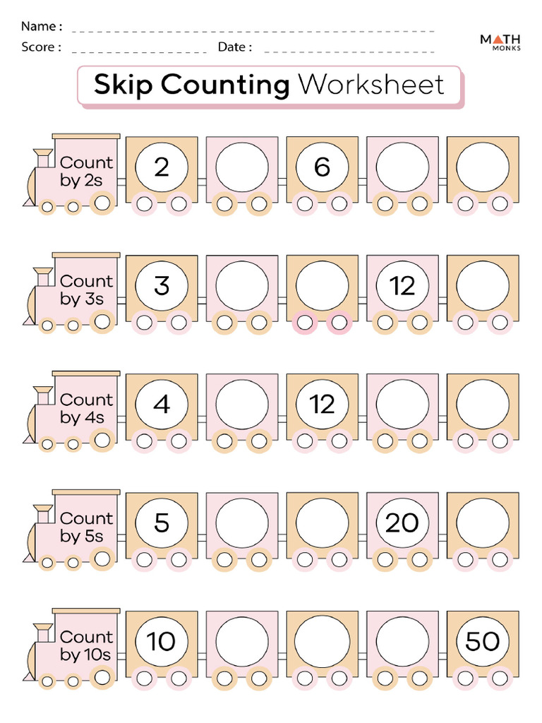 Free-Skip-Counting-Worksheets | PDF