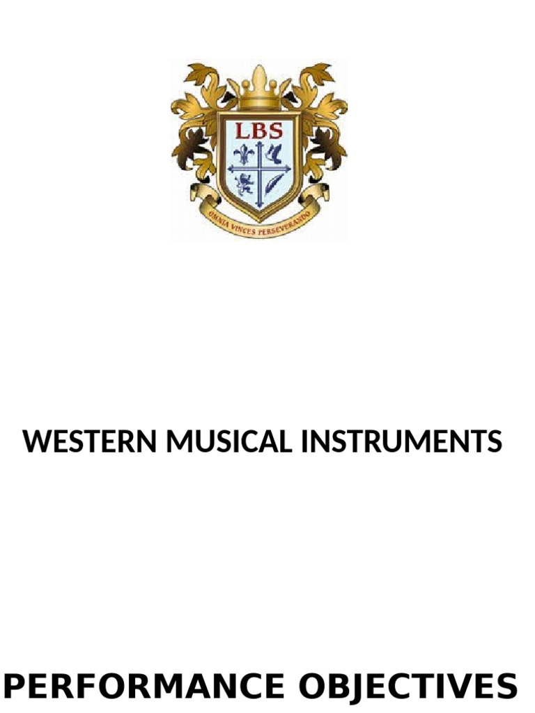 Western Musical Instruments | PDF | Musical Instruments | Orchestras