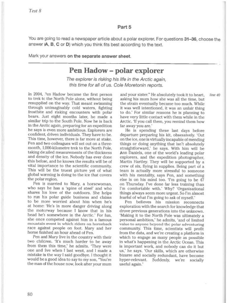 Cambridge English First 2 (UoE) | PDF