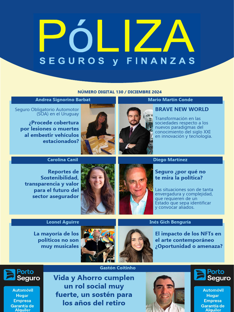 REVISTA PÃ_LIZA DIGITAL NÂ°130_correcciÃ³n | PDF | Seguro | Póliza de seguros
