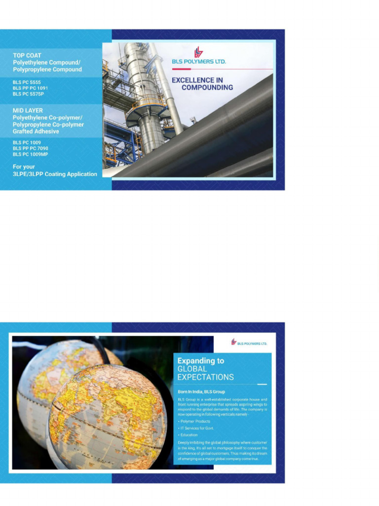Bls Polymers 3lpe Pipe Coating Presentation Ocr | PDF