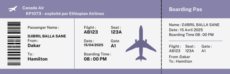 Flight AB123 Boarding Pass Details | PDF
