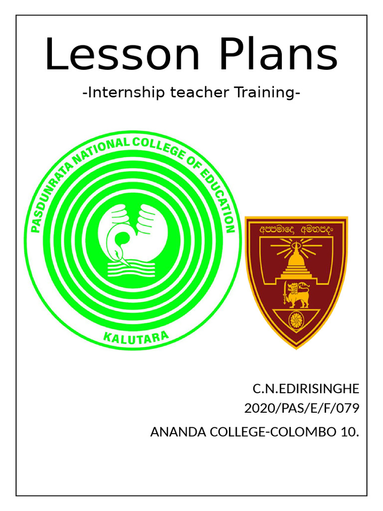 Internship Teacher Training Resources | PDF