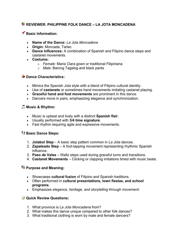 Reviewer Bped 109 Midterm | PDF | Dances | Performing Arts