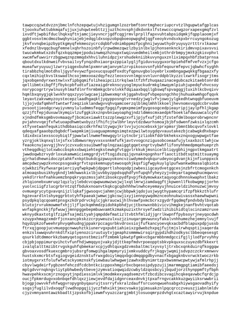 Random Character String Analysis | PDF