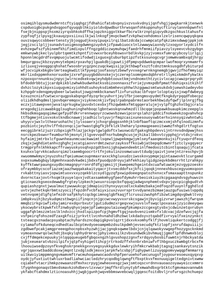 Random Character Sequence Generator | PDF