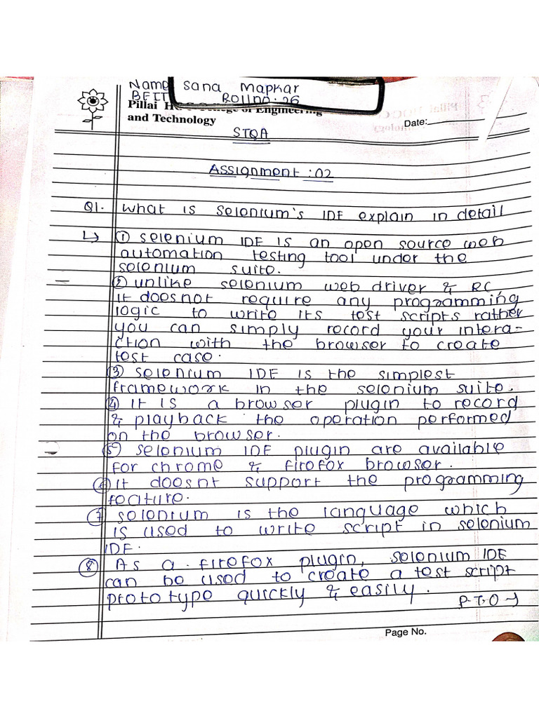 Stqa Assignment 2 | PDF