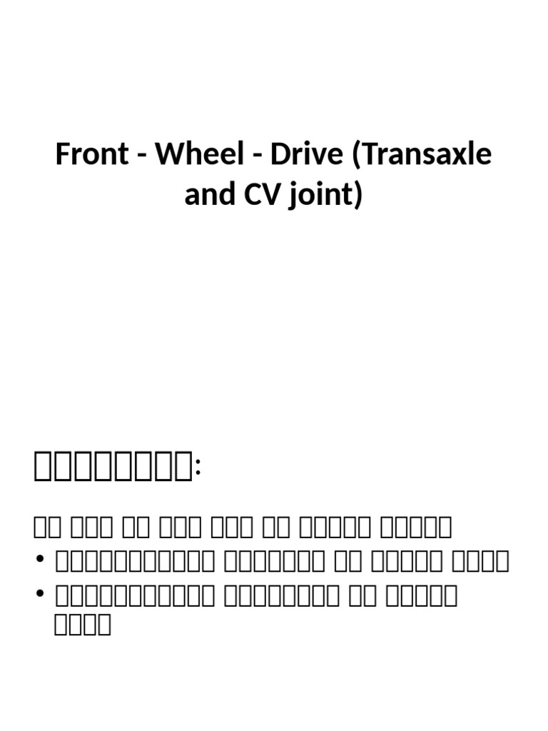 Front - Wheel - Drive (Transaxle and | PDF