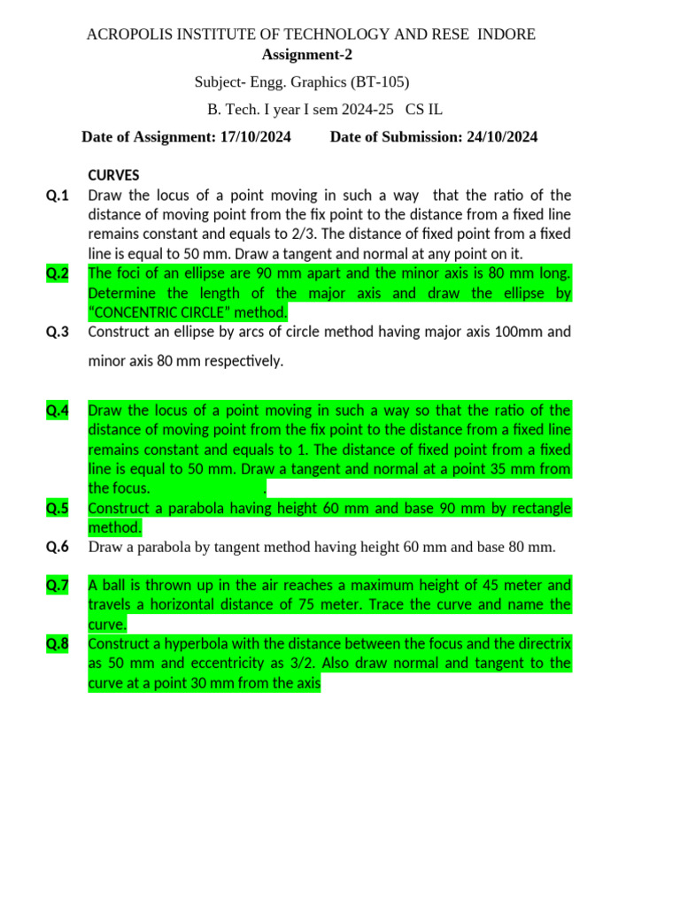 Assignment-2 EG (BT105).curves[1] DONE wala | PDF