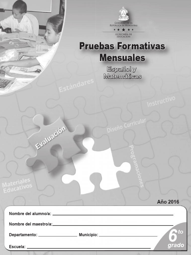 Prueba Formativa 6to | PDF | Puntuación | Gramática