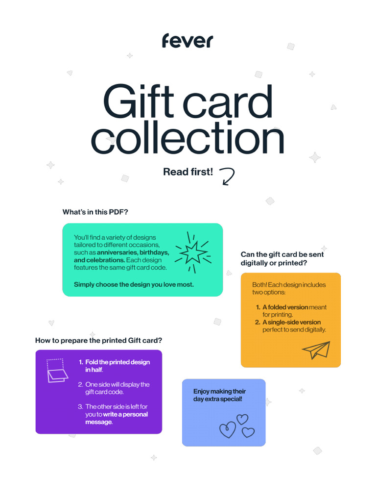 Fever Gift Card 2025 | PDF