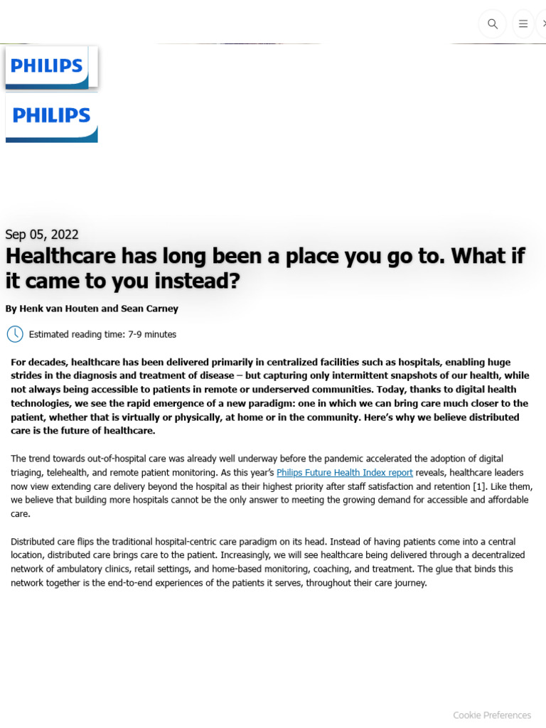 Why Distributed Care Is The Future of Healthcare | PDF | Health Care ...