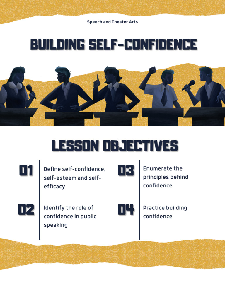 Lesson 4 Building Self-Confidence | PDF | Self Esteem | Self Efficacy