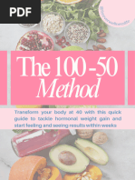 The 100-50 Method by Hey Aimee Meier | PDF | Fat | Nutrition