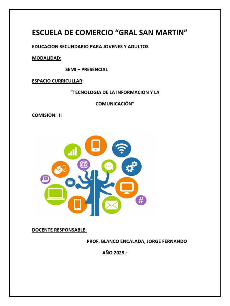 CARTILLA TIC 2025. - Modulo II PDF Alumnos | PDF | Periférico | Red de computadoras