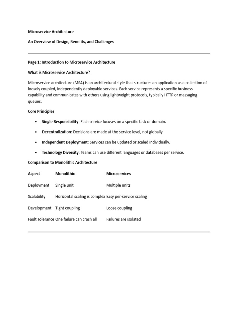 Microservice Architecture | PDF | Computer Programming | Computer Architecture