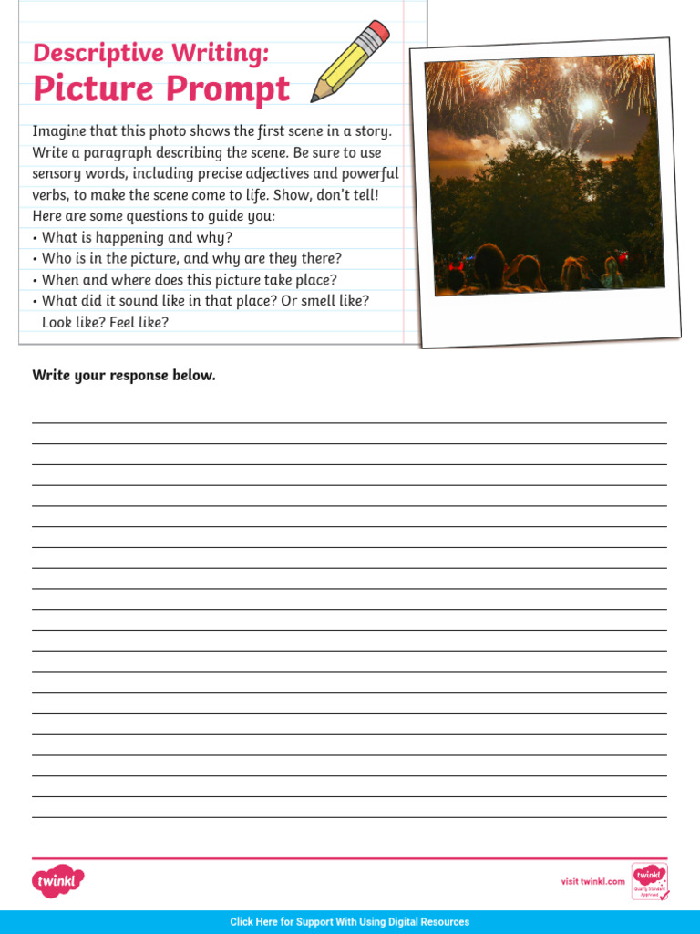 Creative Descriptive Writing Prompt | PDF