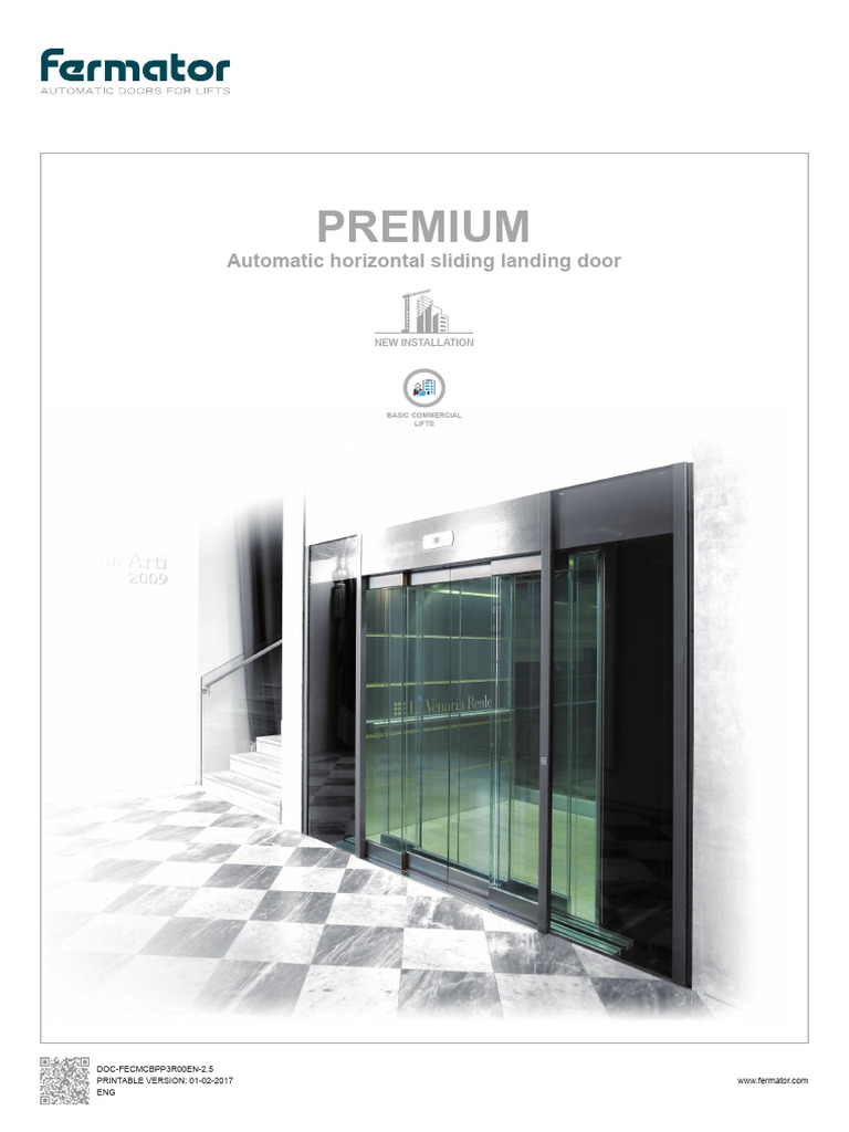 Fermator Elevator Door Specifications | PDF | Door