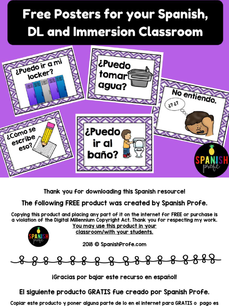 ViviFree-Classroom-Posters-in-Spanish | PDF