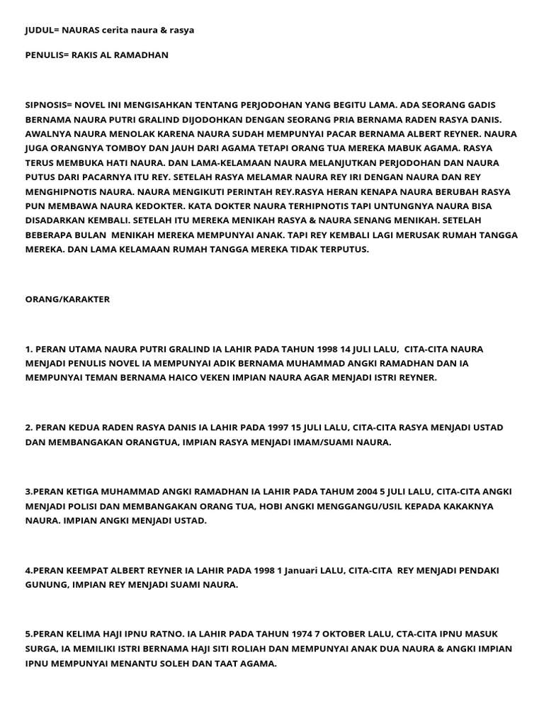 JUDUL NAURAS Cerita Naura & Rasya - 20250322 - 165518 - 0000 | PDF