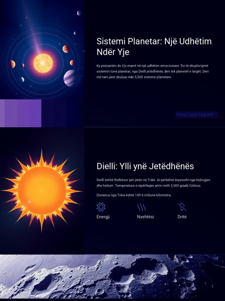 Sistemi-Planetar-Nje-Udhetim-Nder-Yje - PPTX 1 | PDF