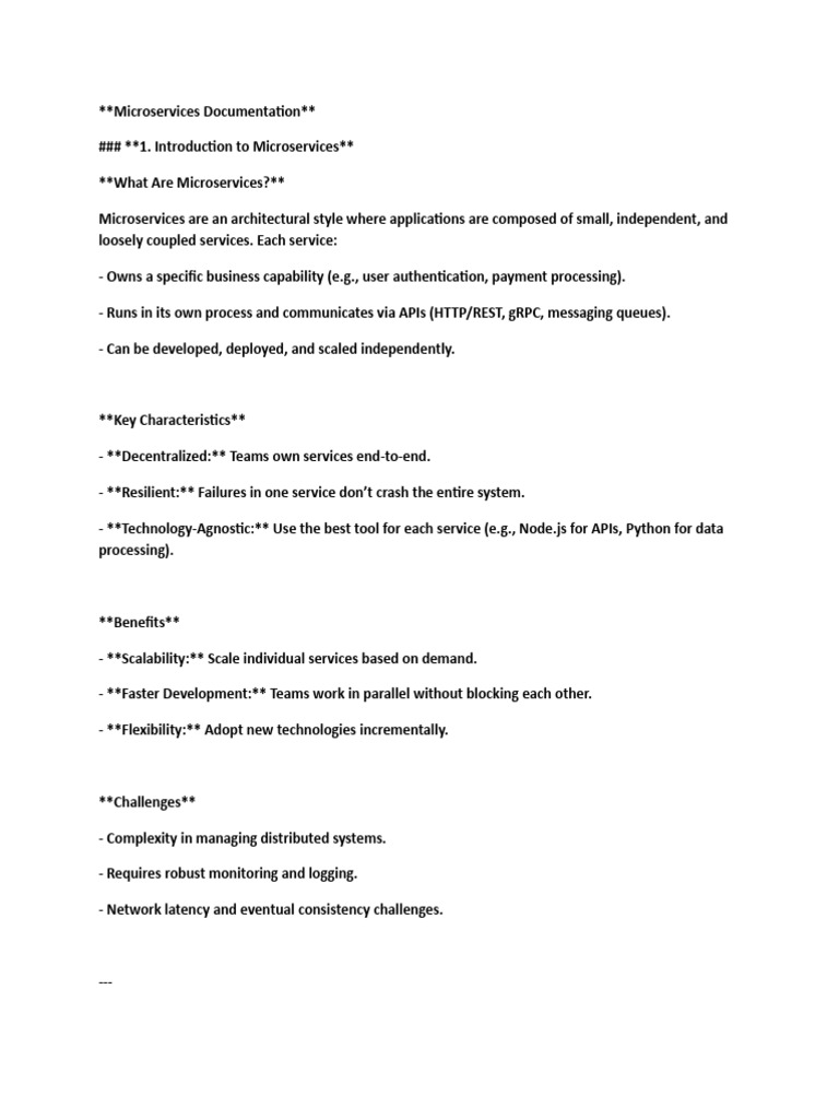Microservices vs Monolithic Documentation | PDF | Software Engineering | Computer Science