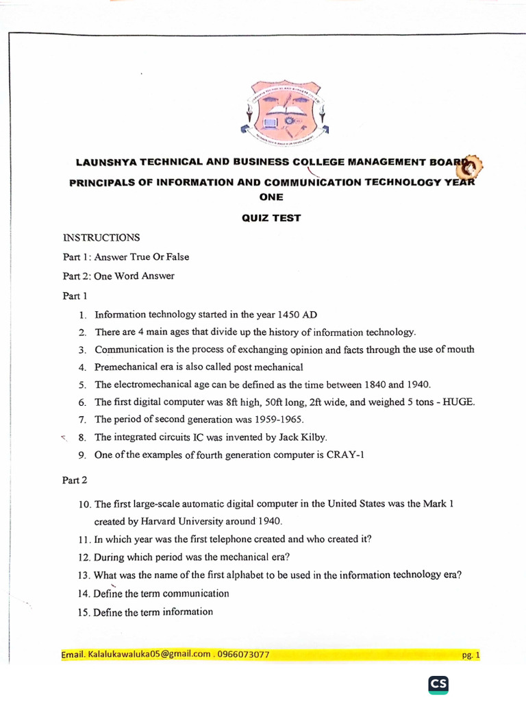 Computer Revision | PDF