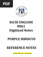 Purple Hibiscus CH 10 and 11 | PDF