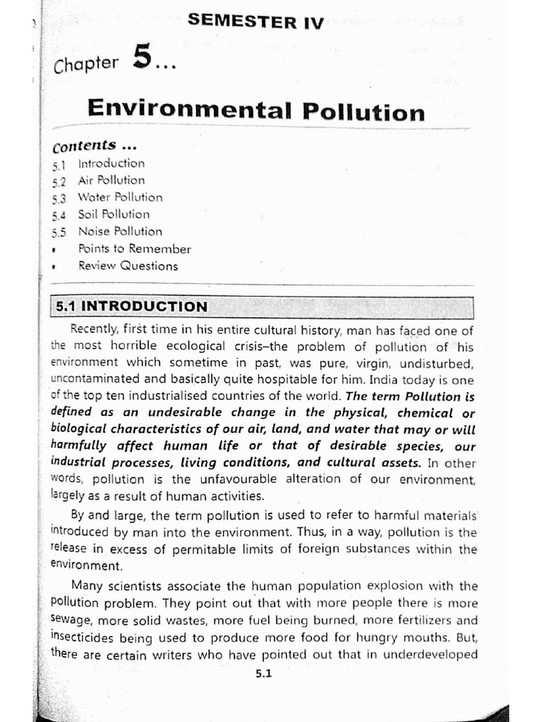 EVS Chapter 5 Pollution_compressed | PDF