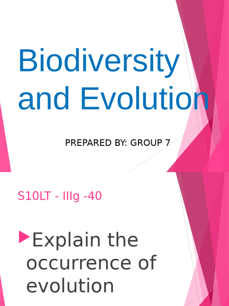 Biodiversity and Evo Lution G7 | PDF | Evolution | Biodiversity