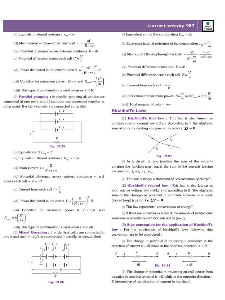 Errorless Current Electricity | PDF