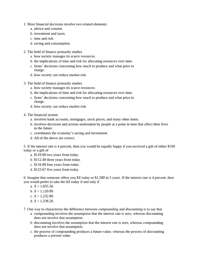 Chp6-Basic Tools of Finance | PDF | Interest | Risk Aversion