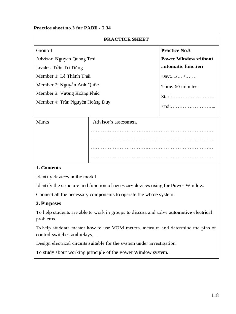Practice Sheet No.3 For PABE - 2.34 Practice Sheet Practice No.3 Power ...